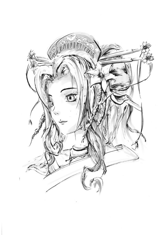A4 Print Final Fantasy 7 Remake Aerith Fanart - Etsy