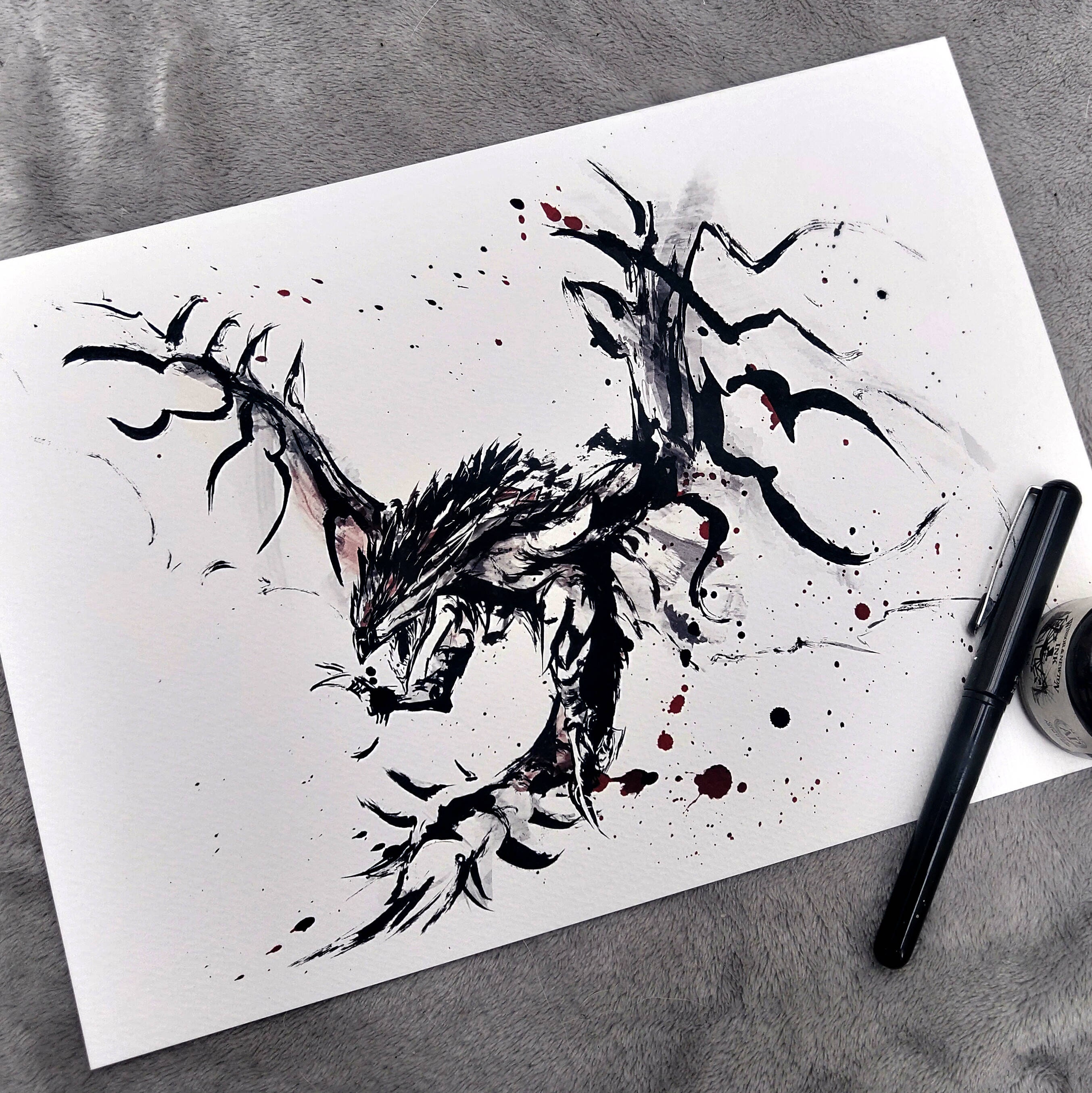 Fanart Print - Monster Hunter Rathalos Fan Art Print - Etsy