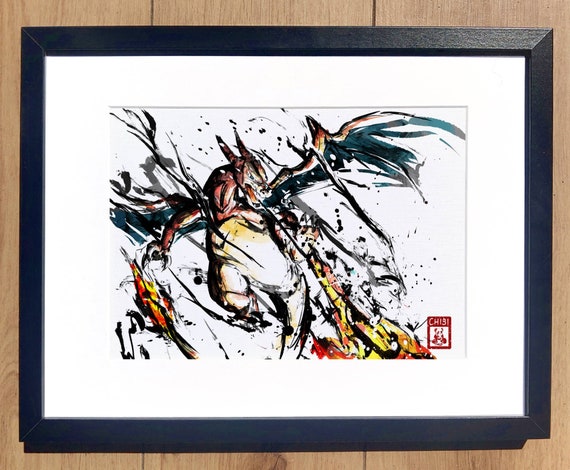 Fanart Print Pokemon Charizard Ink Fan Art - Etsy