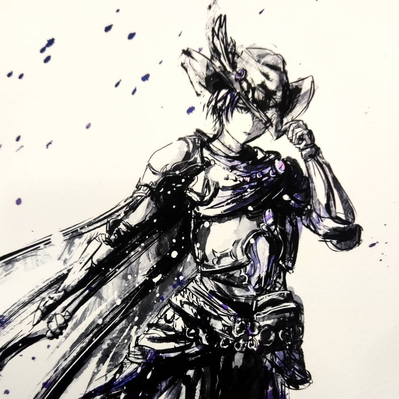 Fan Art Print Final Fantasy XIV Zero Fanart - Etsy