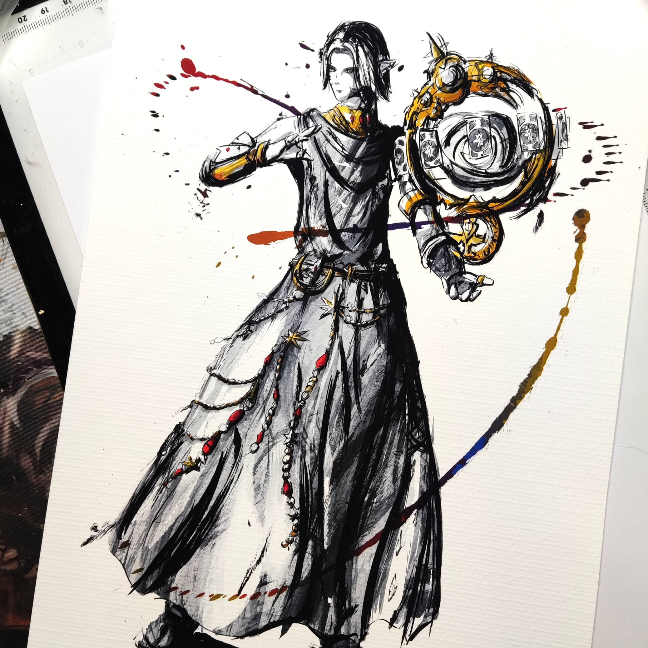 Fan Art Print - Final Fantasy XIV Endwalker Urianger Astrologian - Etsy