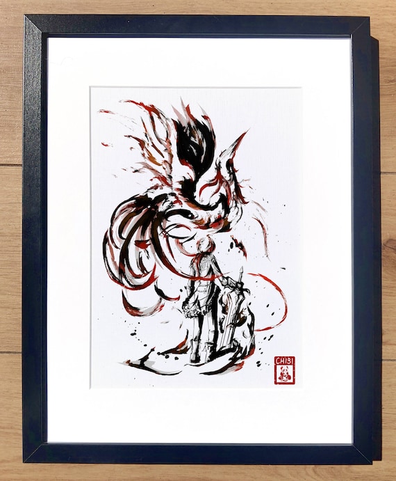 Fanart Print Diluc Phoenix Genshin Impact Print | Etsy UK