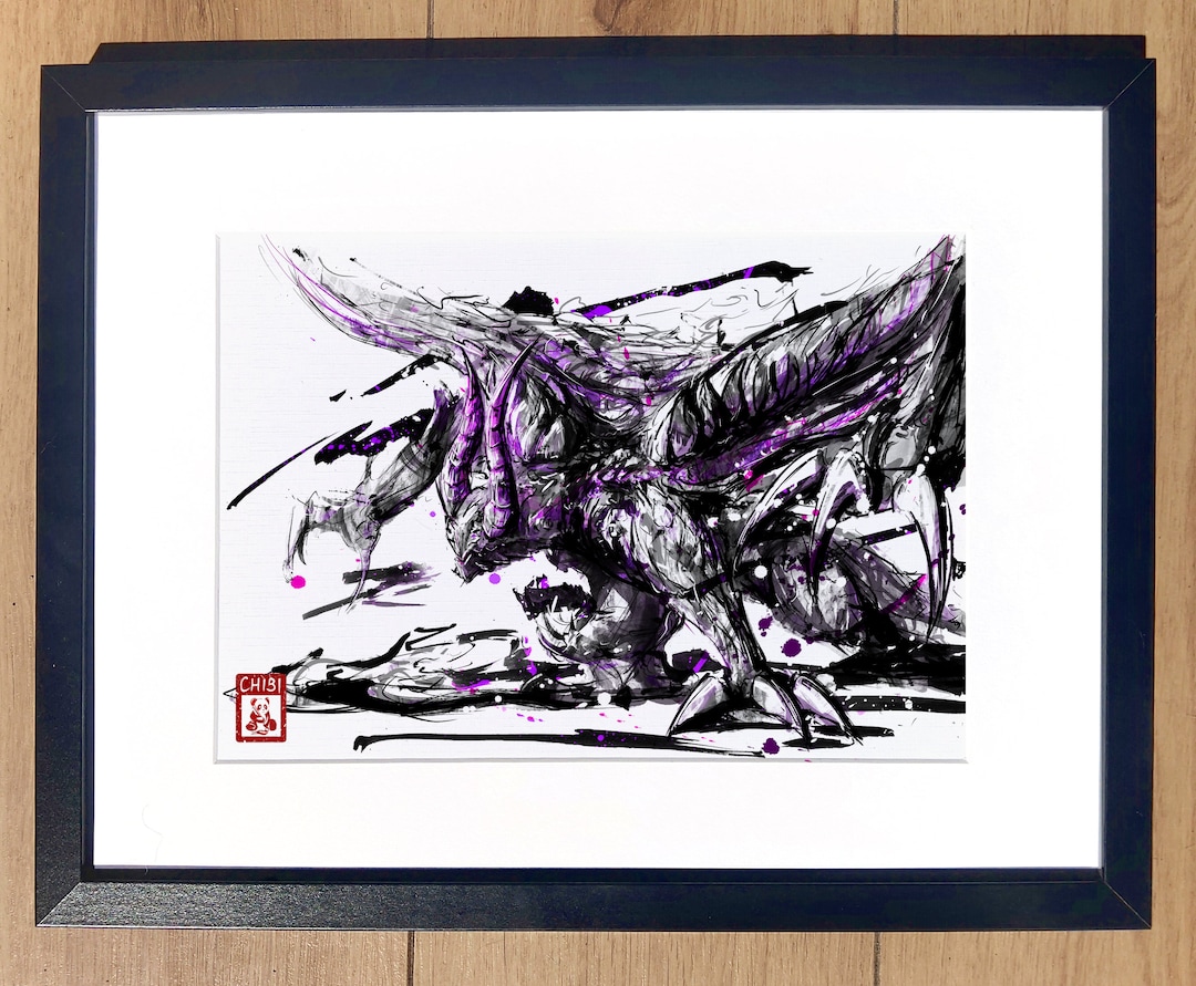 Fanart Print - Monster Hunter Gore Magala Fan Art - Etsy