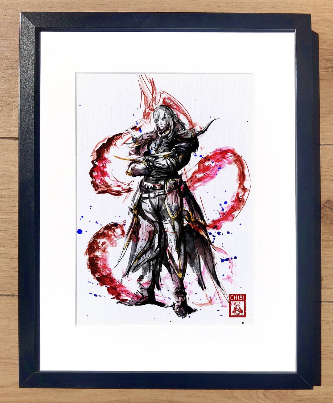 A4 Print - Final Fantasy XIV Estinien Endwalker Dragoon Ink Fanart - Etsy