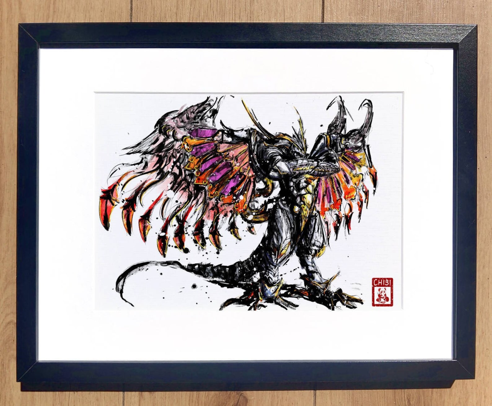 Fanart Print Final Fantasy X Bahamut Ink Fan Art - Etsy UK