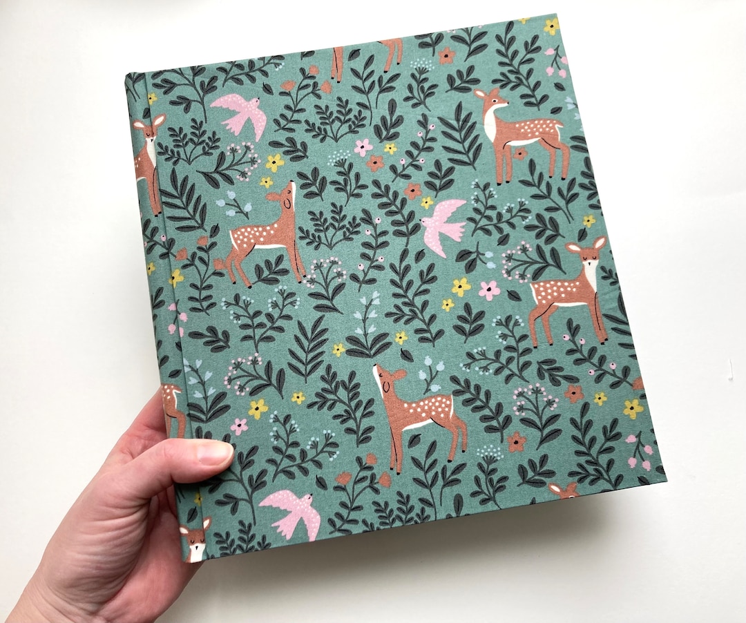 Photo Album Fabric Album Deer Deer Nature 25 X 24 Cm - Etsy