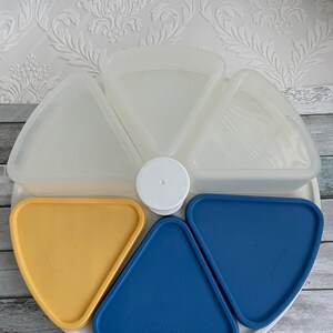 Vintage Tupperware Lazy Susan/ Spinning Pie Holder/ With Three ...