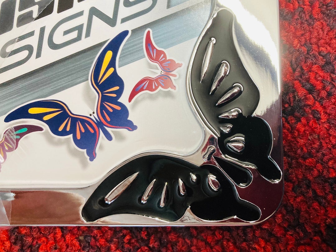 Classy BUTTERFLIES Butterfly METAL License Plate FRAME - Etsy