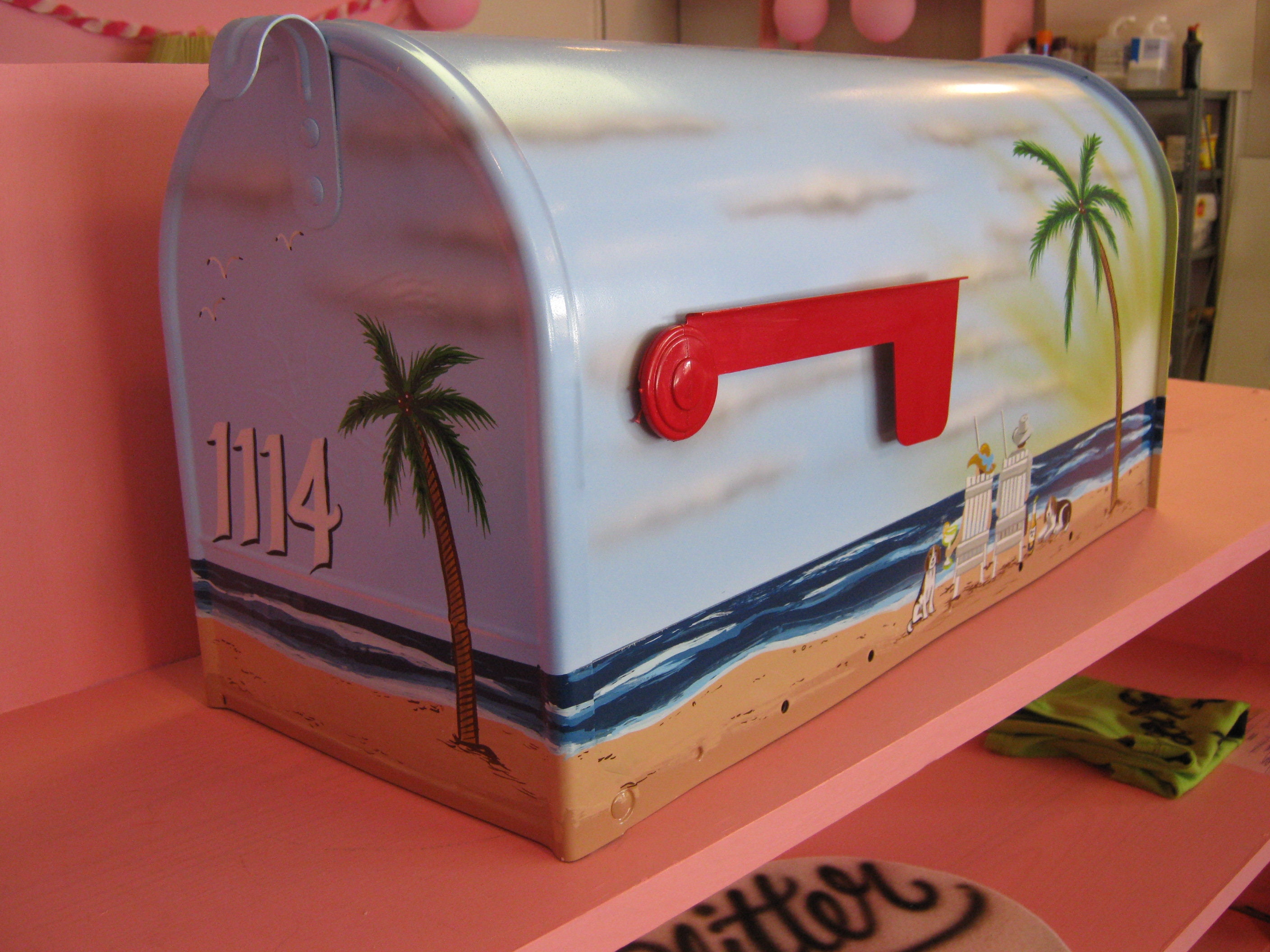 LARGE Size Rural Mailbox Custom Painted YOUR IDEA design | Etsy