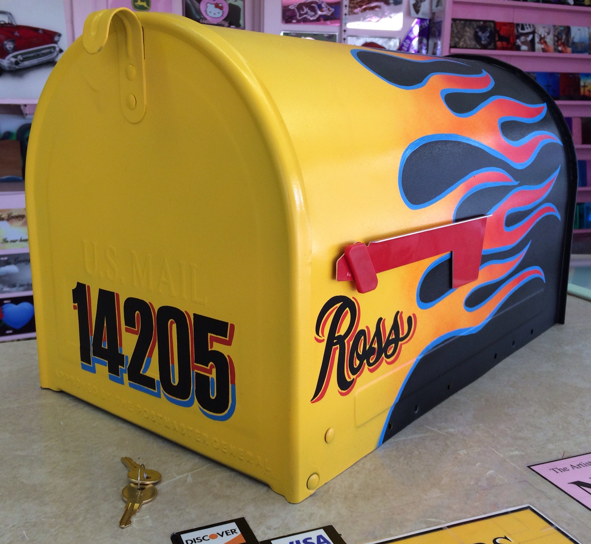 LARGE Size Rural Mailbox Custom Painted YOUR IDEA design | Etsy