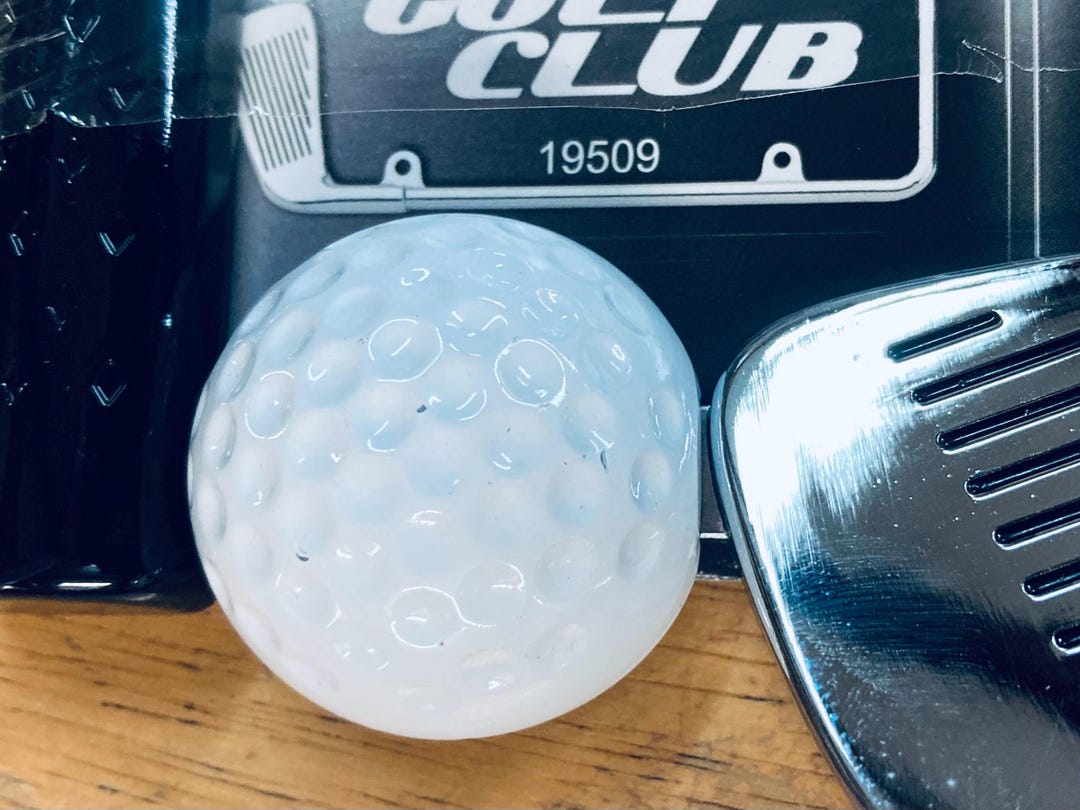 GOLF CLUB and Ball License Plate FRAME Silver Black - Etsy