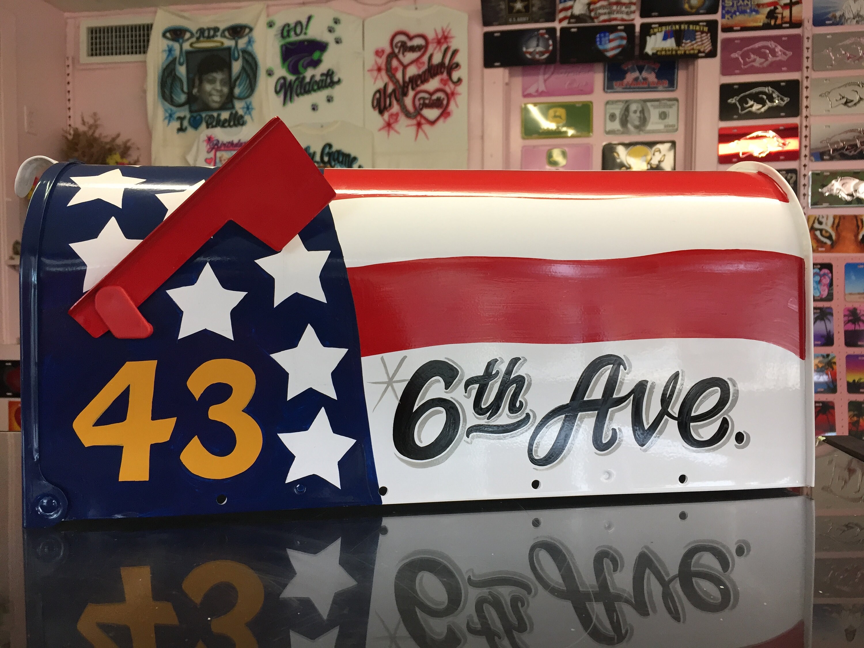 MAILBOX American Flag custom Painted Patriotic Design - Etsy