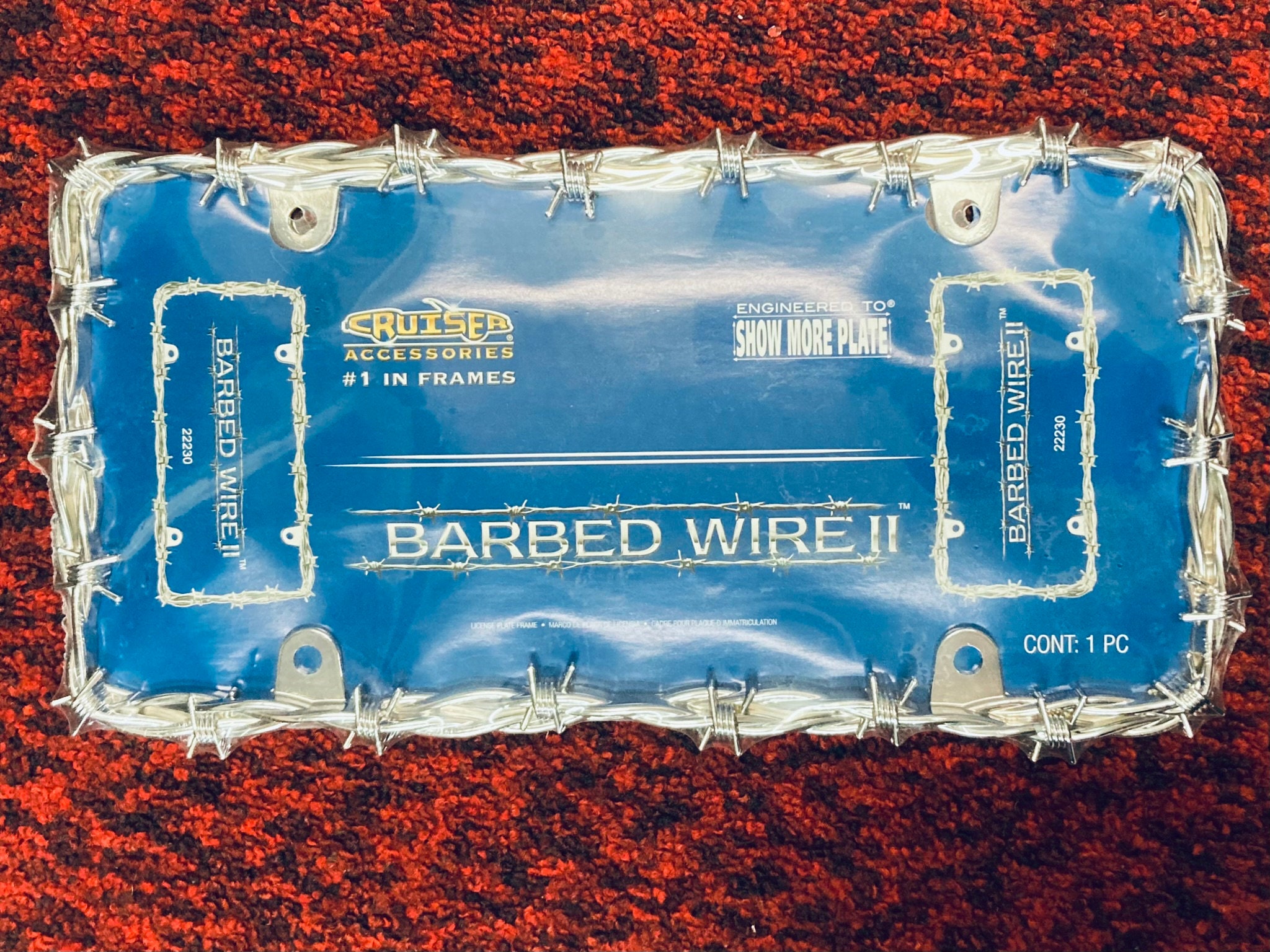 Stainless Steel BARBED WIRE Bob Wire License Plate FRAME Silver - Etsy