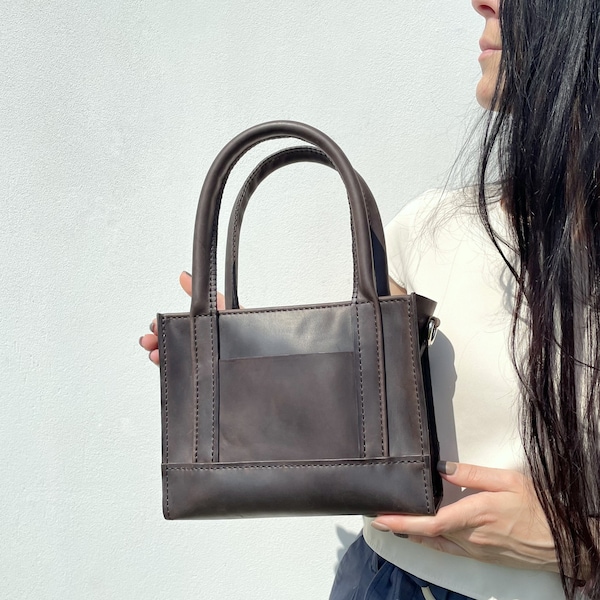 Mini Leather Bag - Etsy