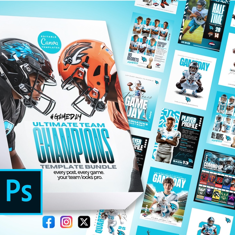 Football Graphics - Etsy