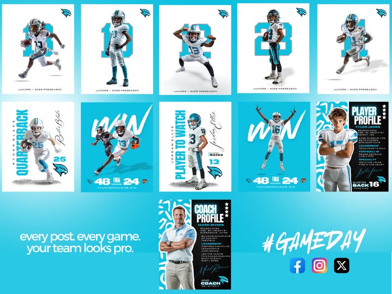 Gameday Graphics - Customizable Canva Templates for Sports Teams ...
