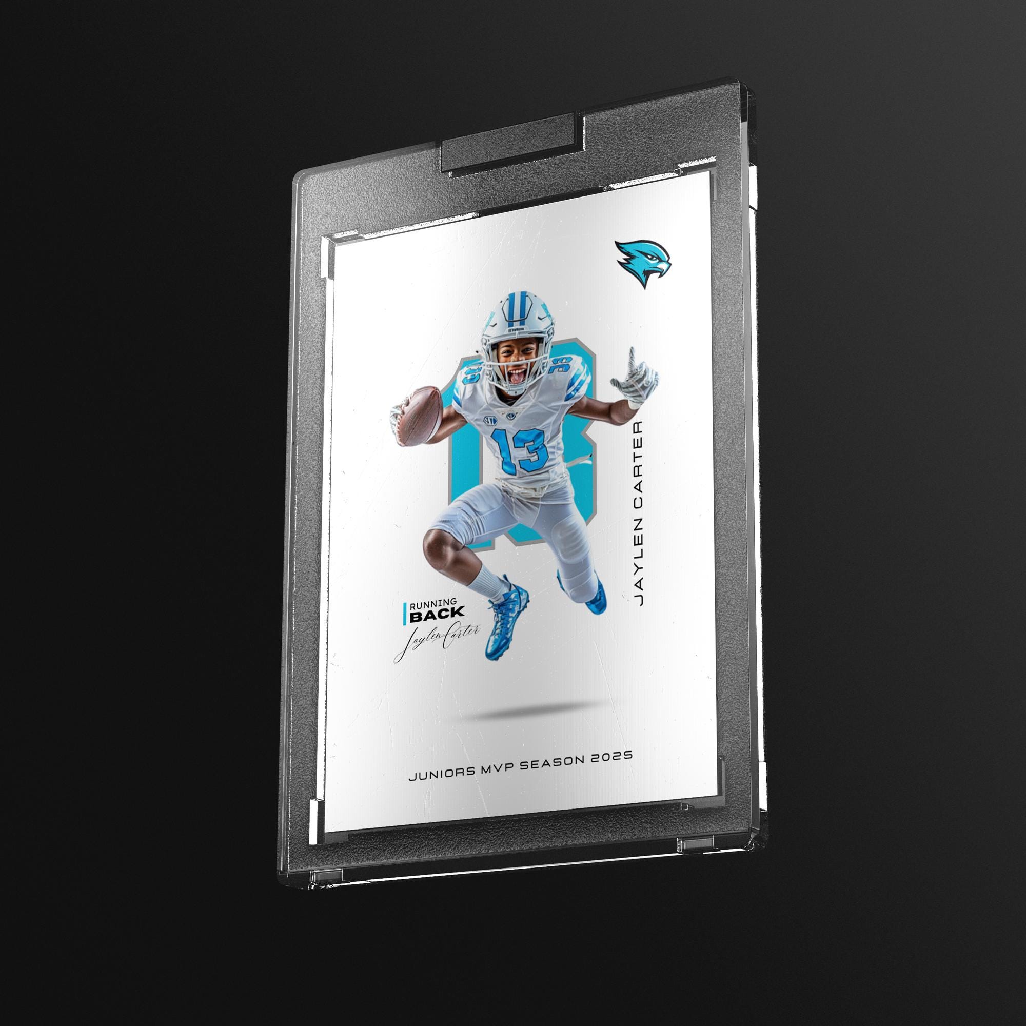 Football Trading Card Template DIY Sport Cards Printable Customizable ...