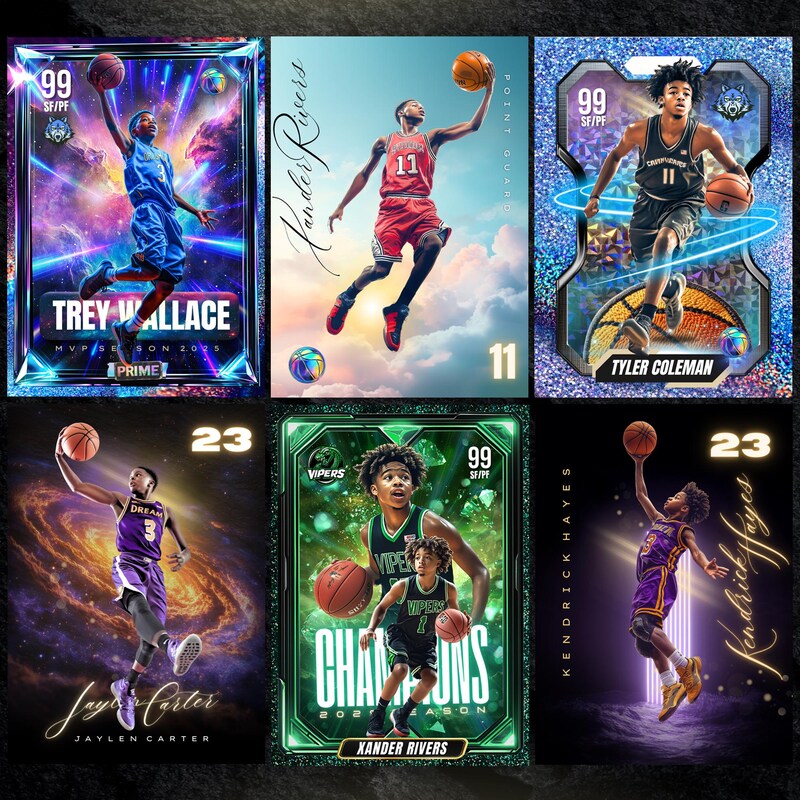 Basketball Cards - Etsy
