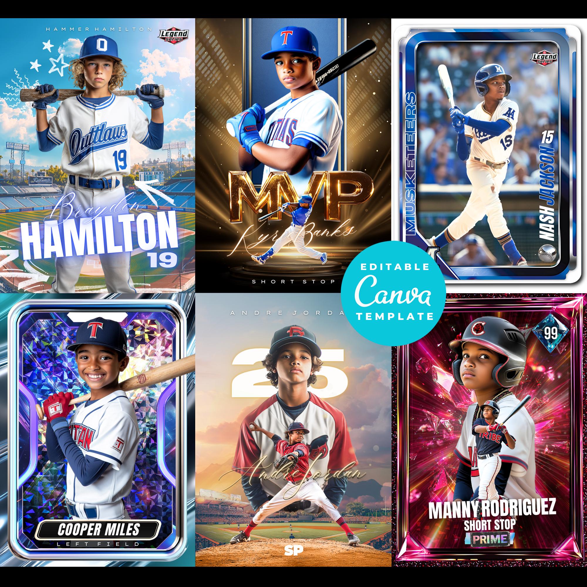Custom Trading Cards Canva Template Bundle Custom Sport Cards Kids ...