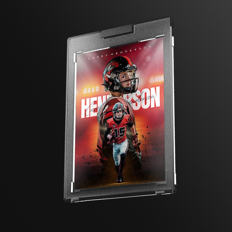 Photoshop Football Card Template PSD Editable Sports Trading Card ...