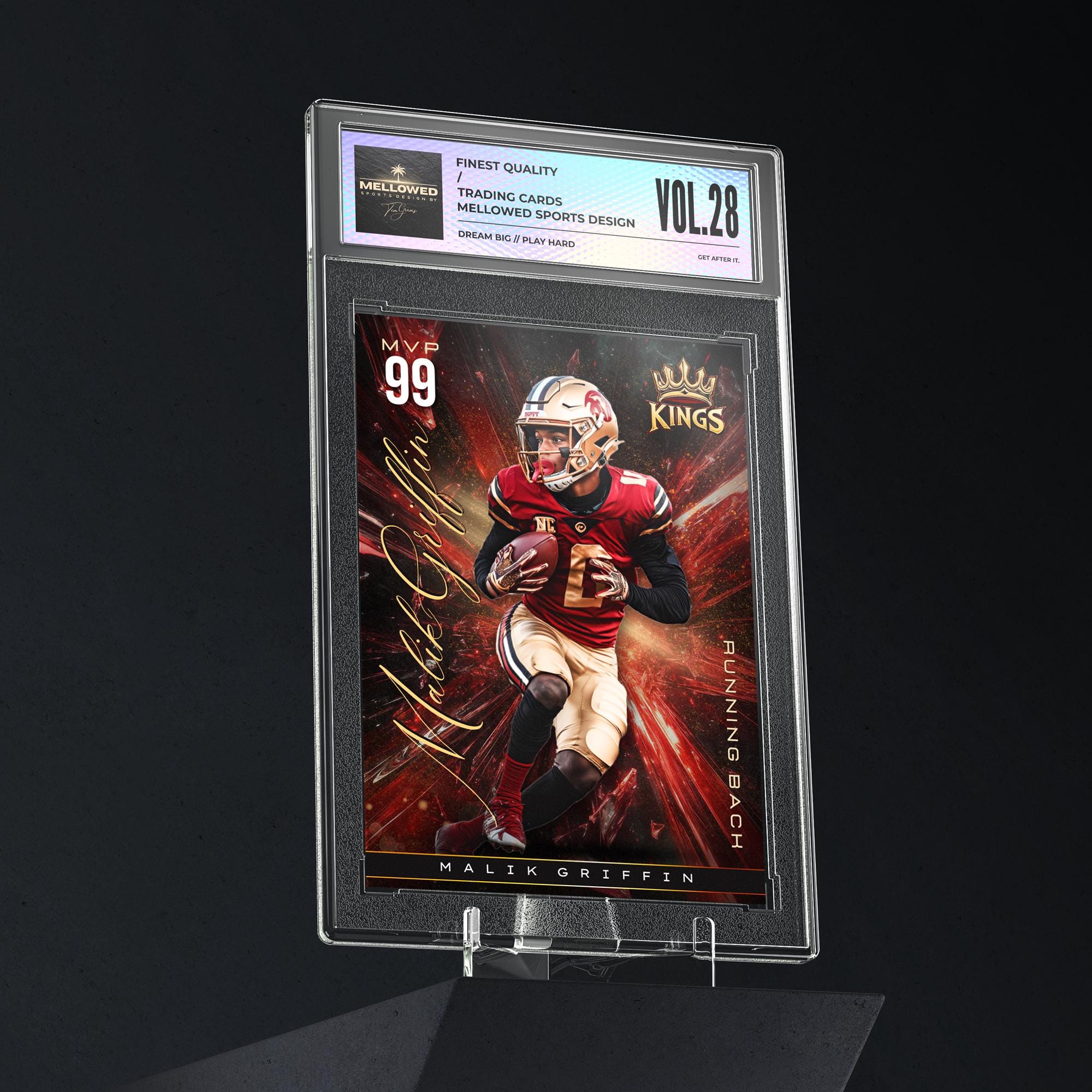 Custom Football Trading Card Template DIY Sport Cards Printable ...