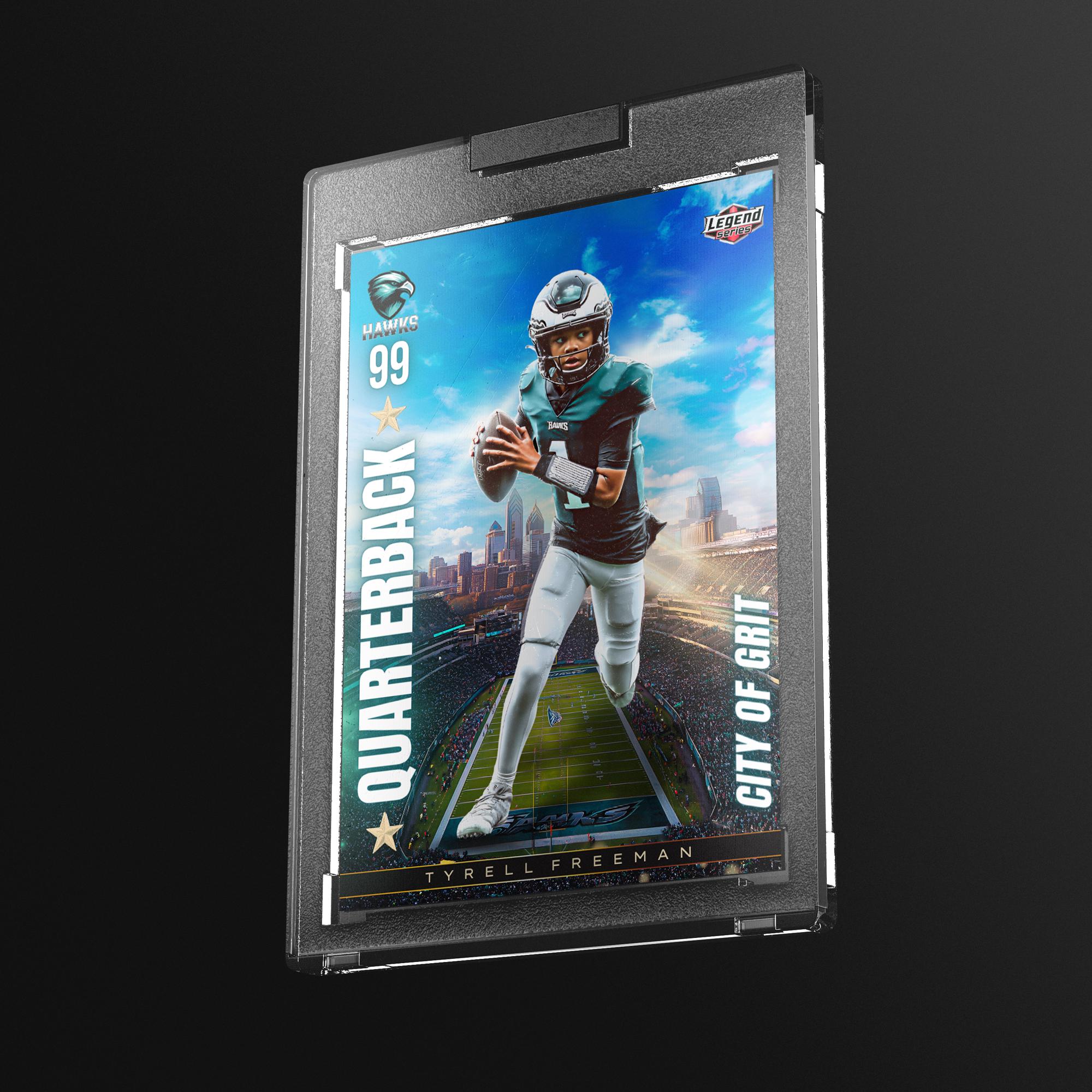 Football Trading Card Template Custom Sports Card for Kids Personalized ...