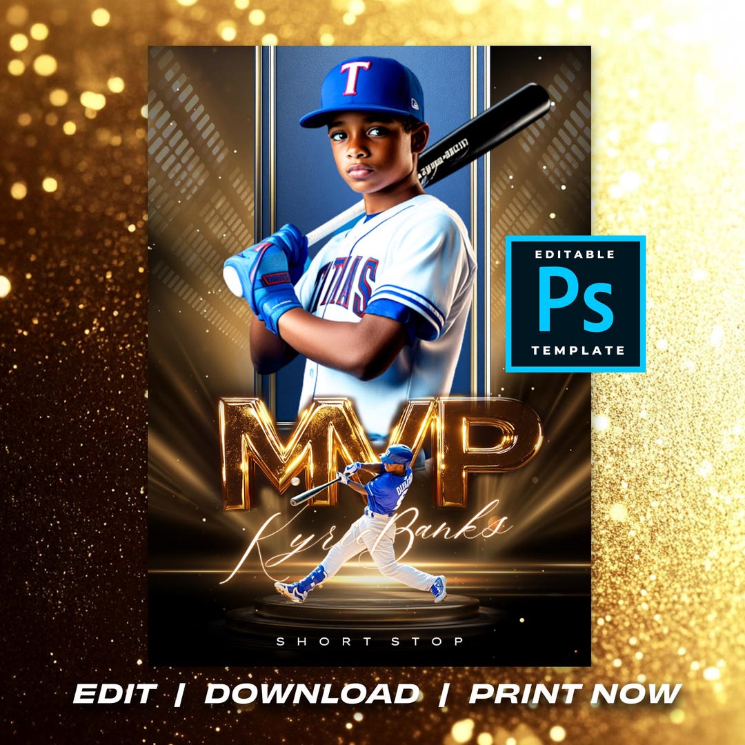 Custom Trading Card PSD Template Editable Kids Sports Card Design ...