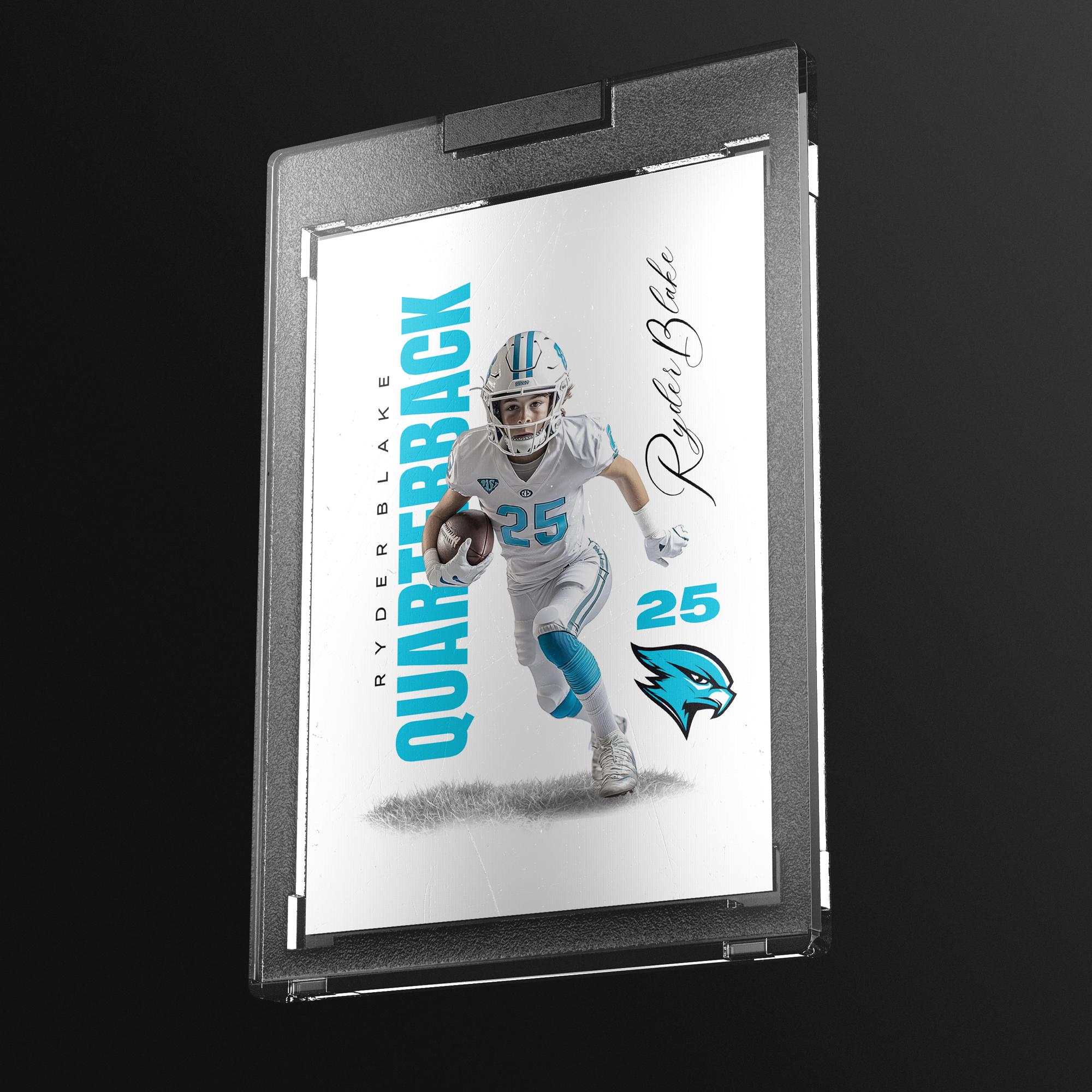 Football Team Photo Cards Custom Canva Template for Players & Coaches ...