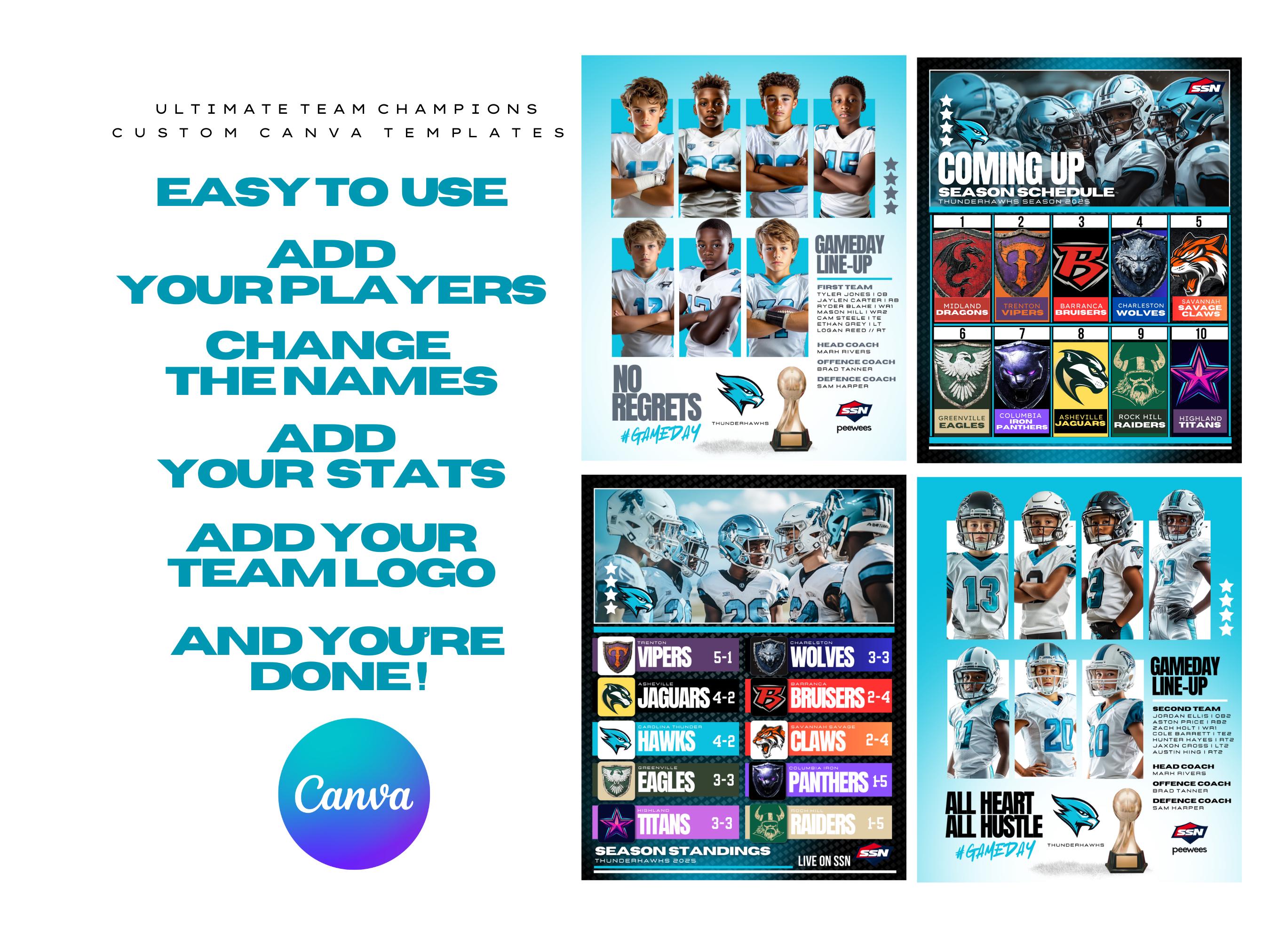 Gameday Graphics - Customizable Canva Templates for Sports Teams ...