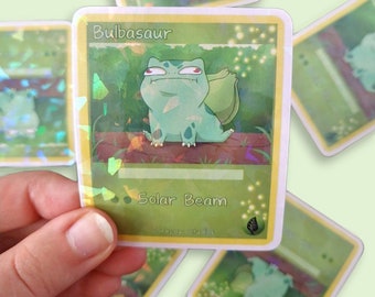 Holographic Bulbasaur Sticker - Etsy