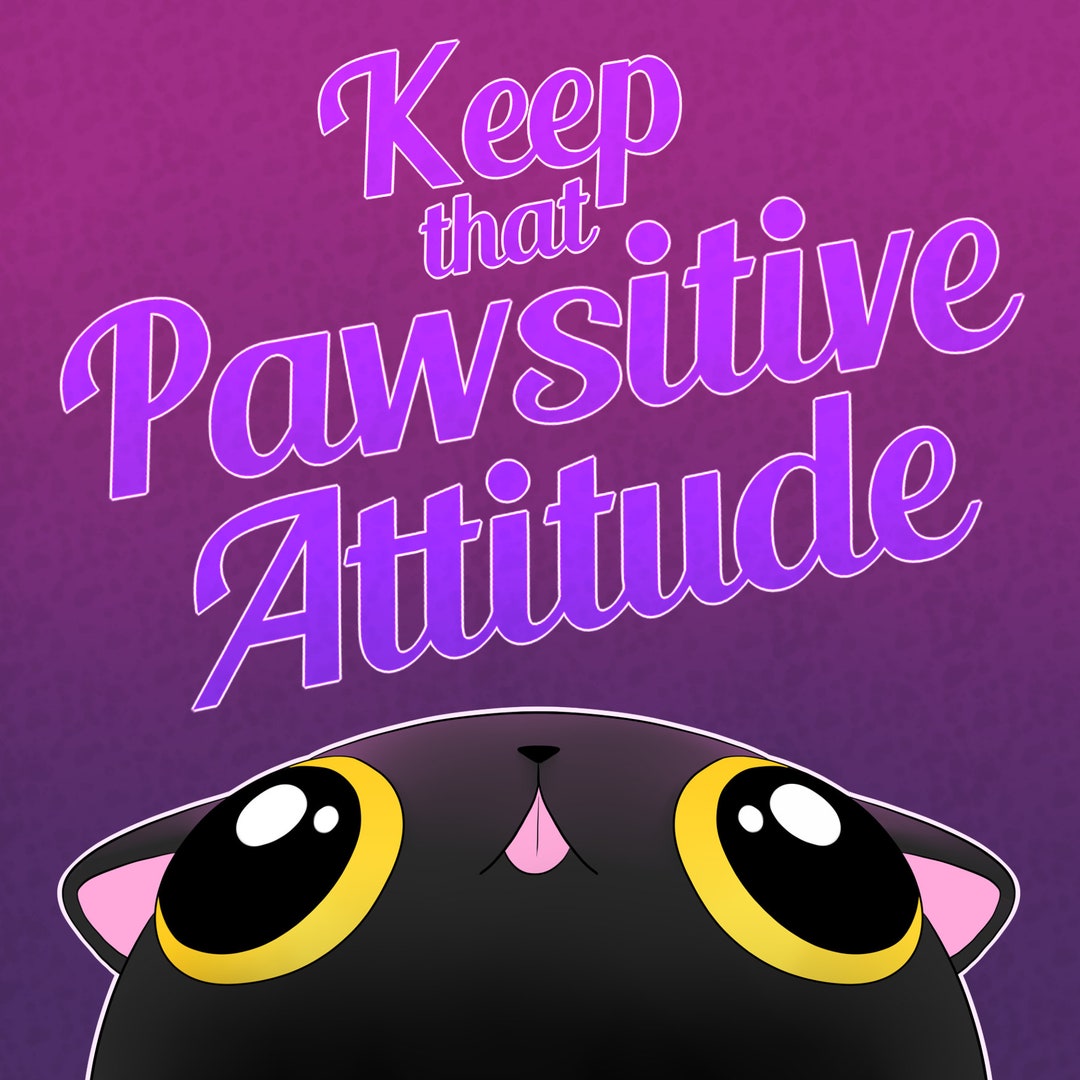 Stay Pawsitive Sticker - Etsy
