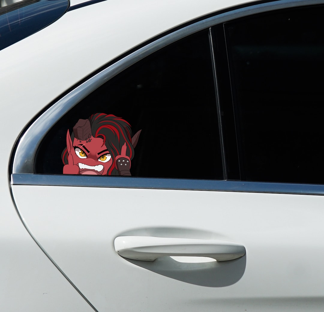 Karlach Peeker Sticker - Etsy
