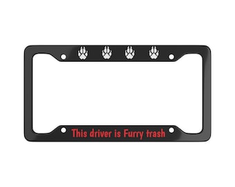 Sticky Paws License Plate Frame - Etsy
