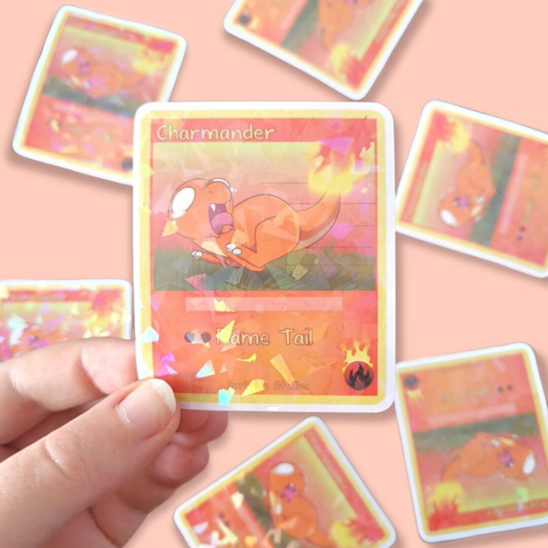 Charmander Holographic Sticker - Etsy