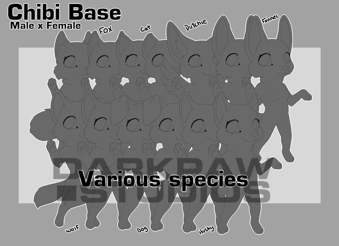Chibi Furry Base Etsy