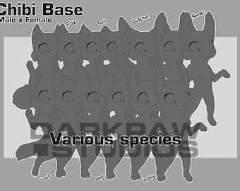 Chibi Furry Base - Etsy