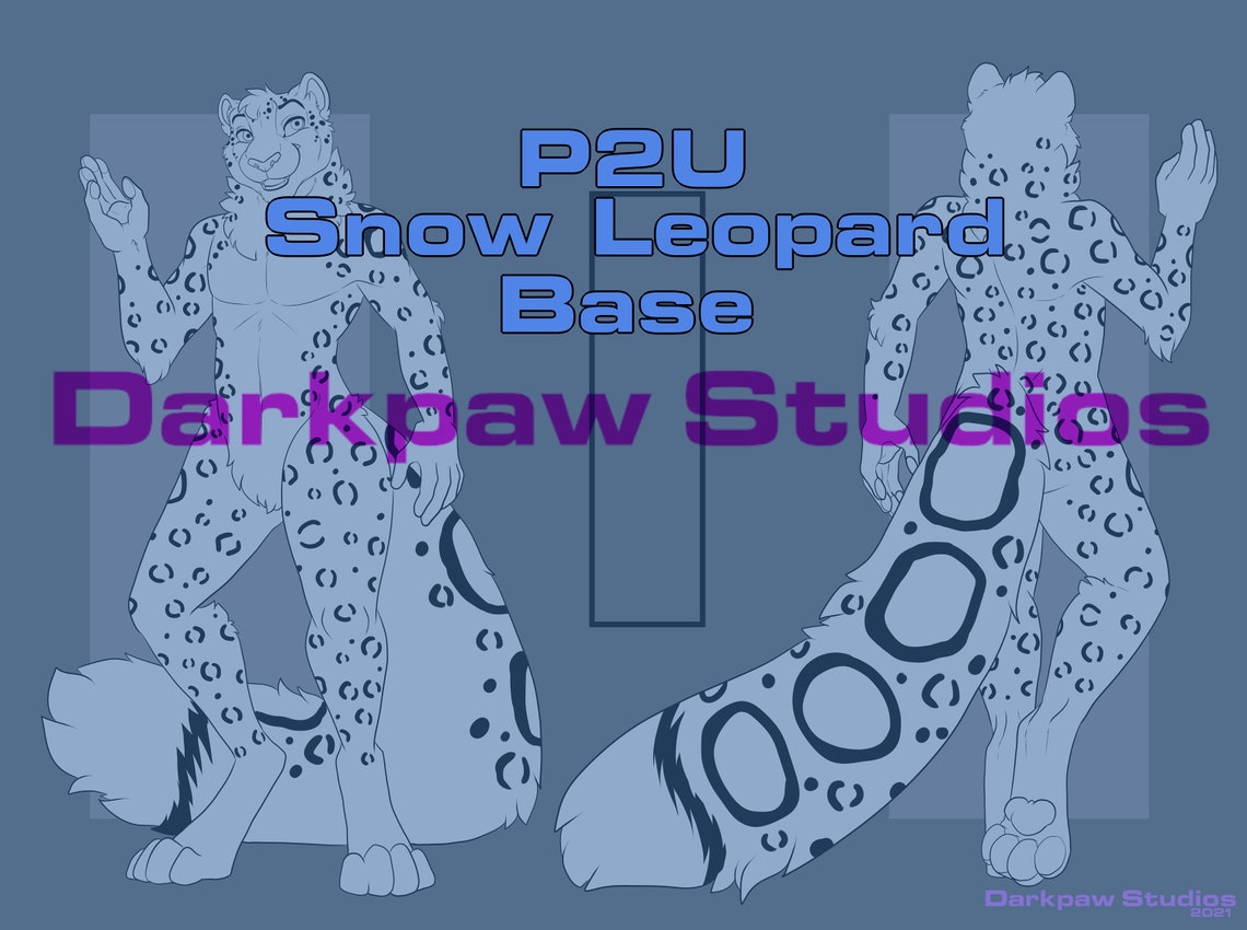 Snow Leopard Male/female Base - Etsy