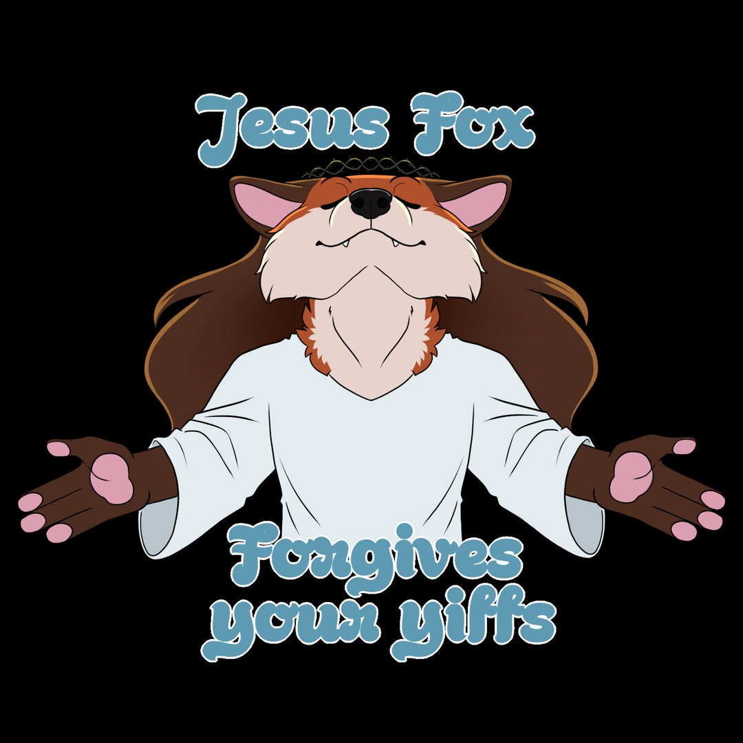Jesus Fox Sticker - Etsy