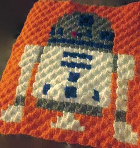 Star Wars R2D2 Crochet Blanket Pattern Unique DIY (Instant Download) - Etsy