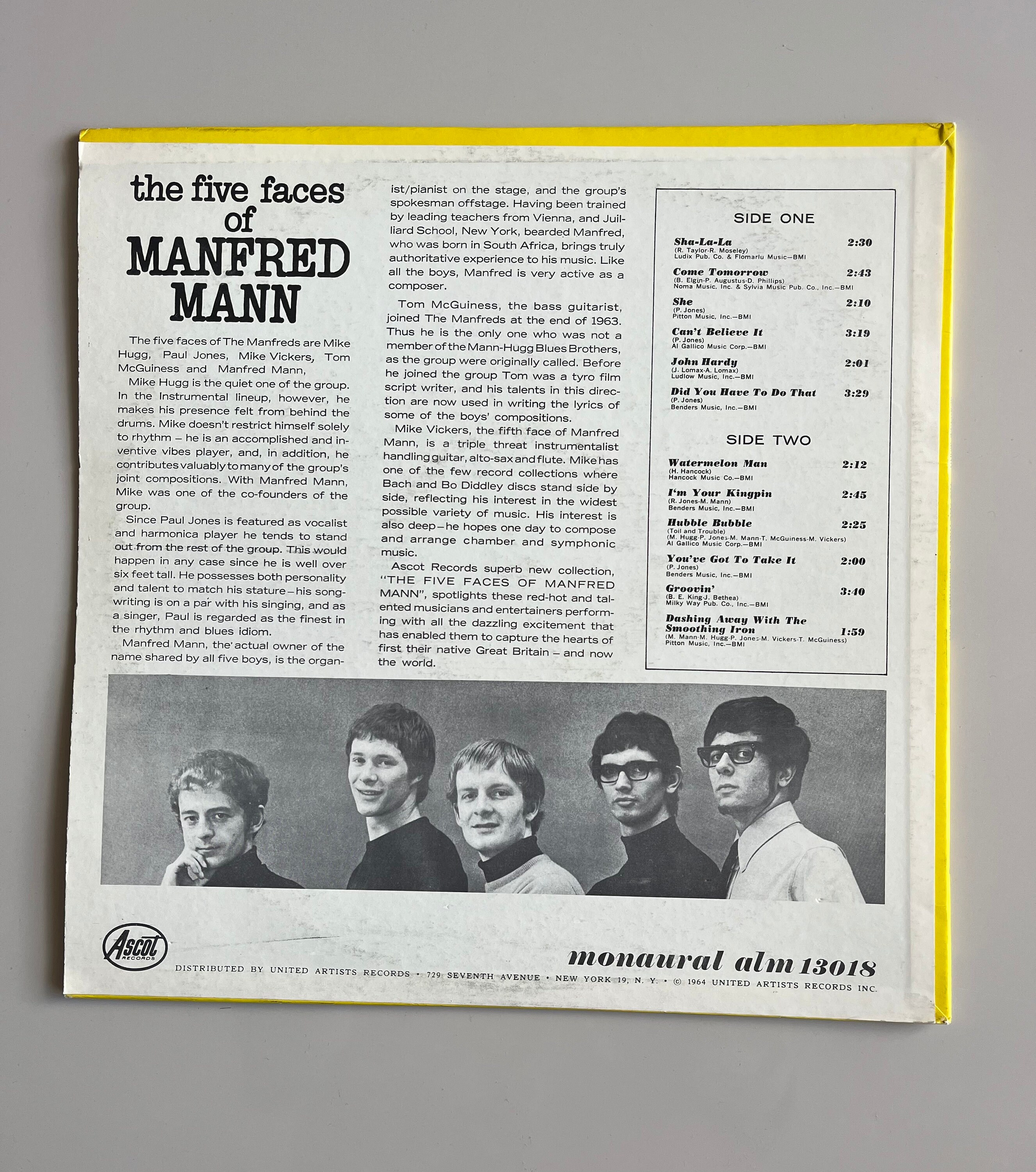 The Five Faces of Manfred Mann - Etsy