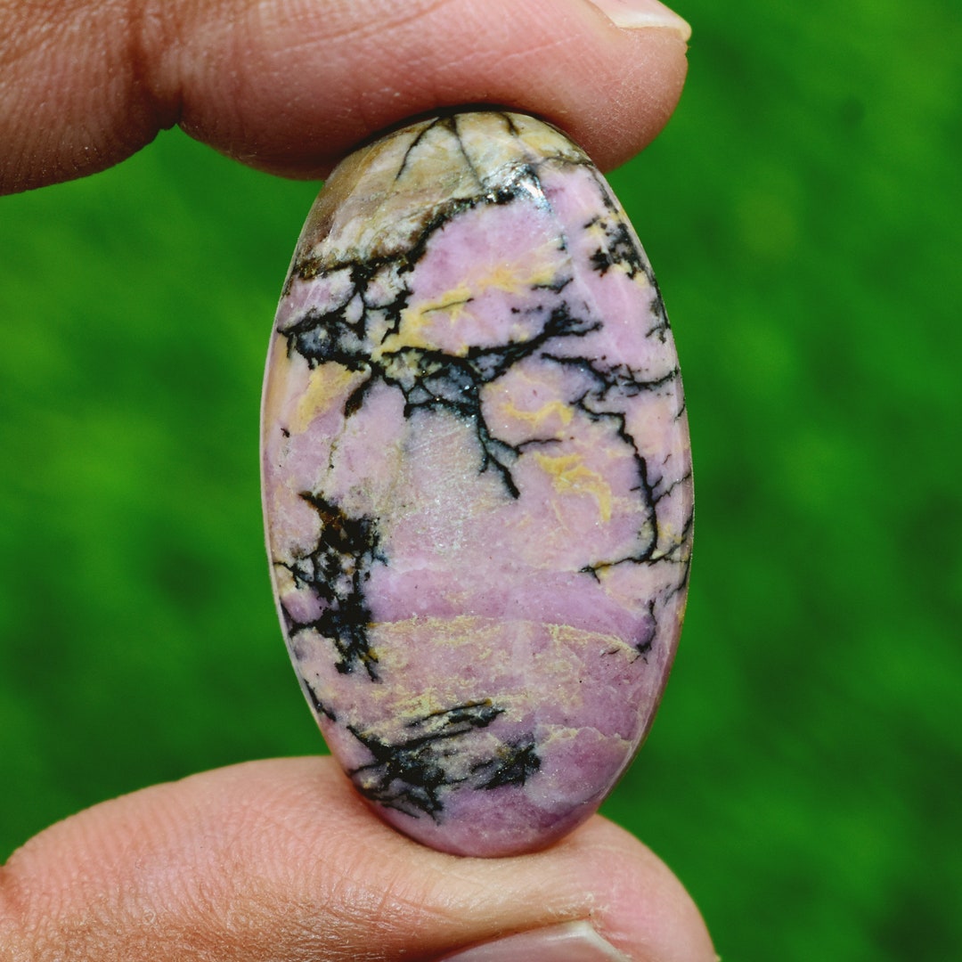40 Cts Natural Pink Rhodonite Gemstone Pink Rhodonite - Etsy UK