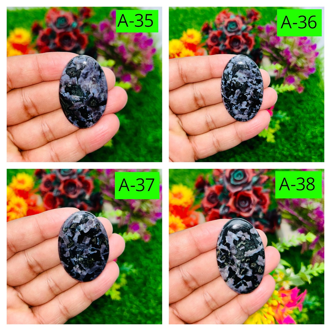 Natural Gabbro Jasper Gemstone Cabochon Mystic Merlinite Cabochon Gabbro Jasper Cabochon Jewelry ...