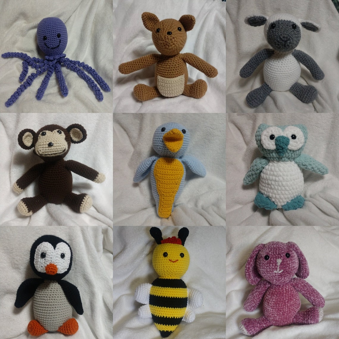 Alphabet Stuffed Animals - Etsy