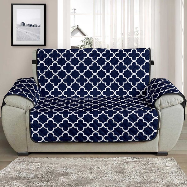Navy Quatrefoil - Etsy