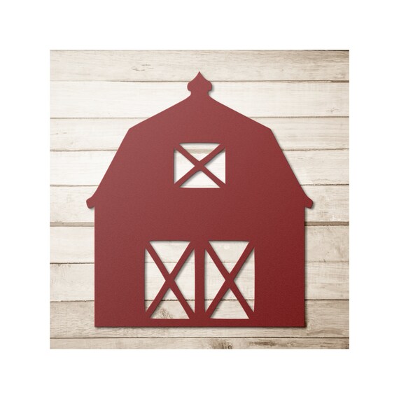 Barn Metal Wall Art Rustic Powder Coated Steel Sign in 5 Color - Etsy