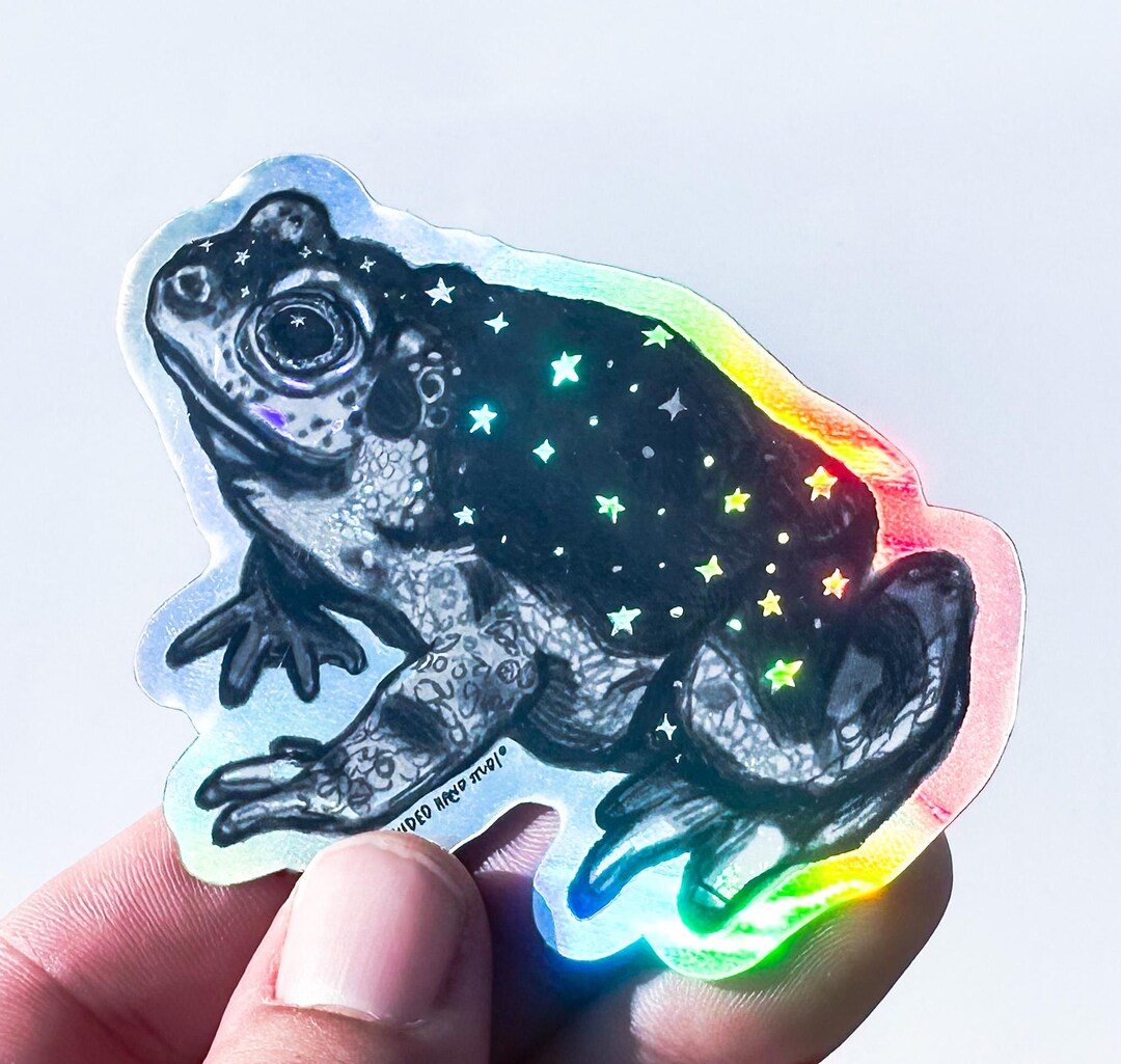 Holographic Toad Sticker - Etsy