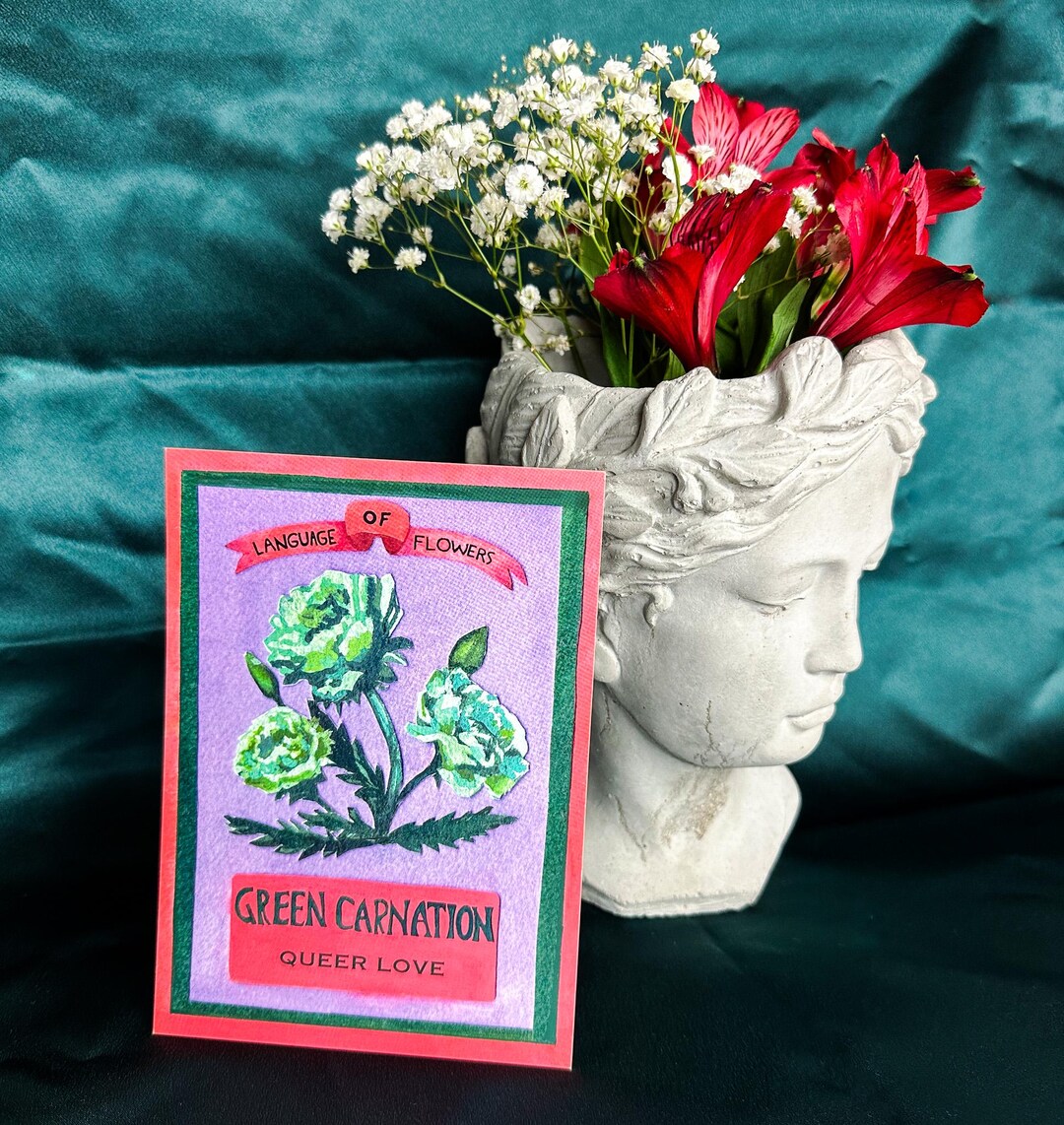 Victorian Flower Language Postcards - Etsy