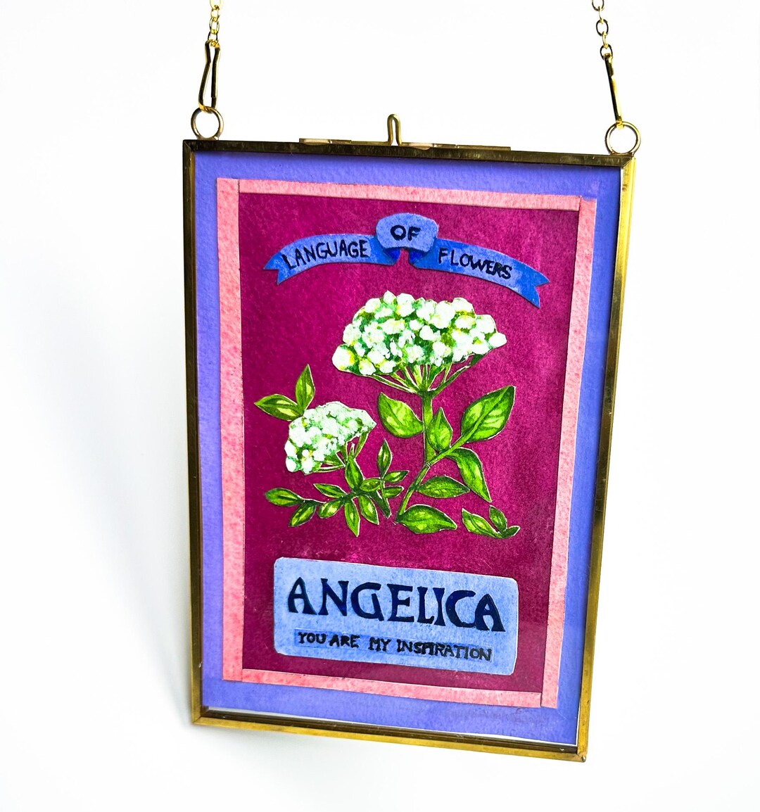 Angelica Flower Original Painting - Etsy
