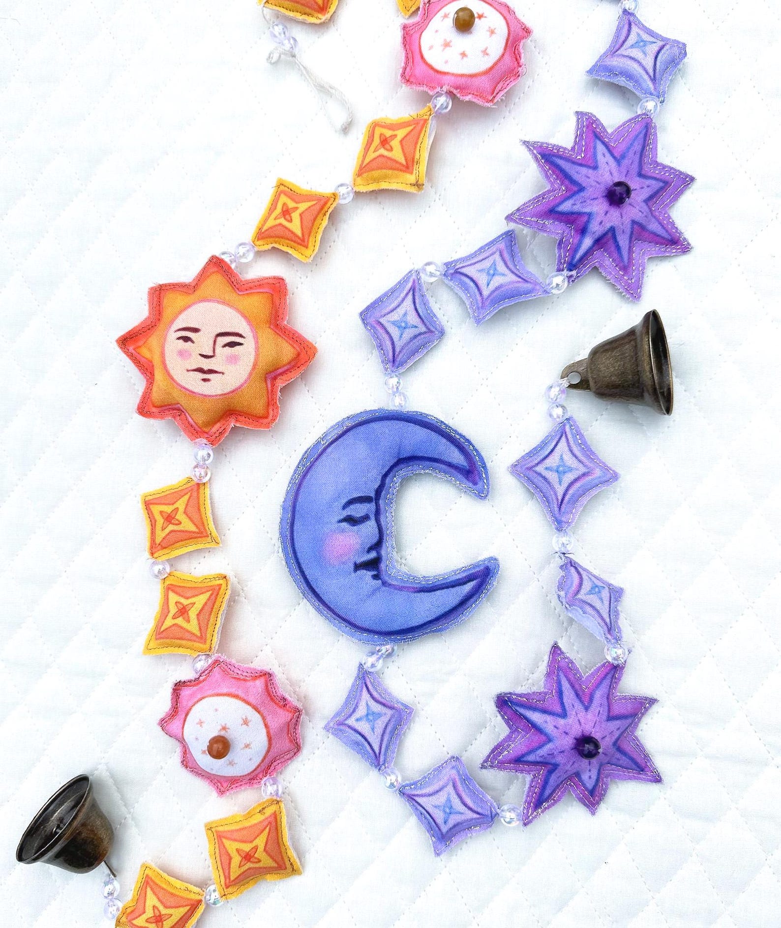Sun & Moon Bell Talismans - Etsy