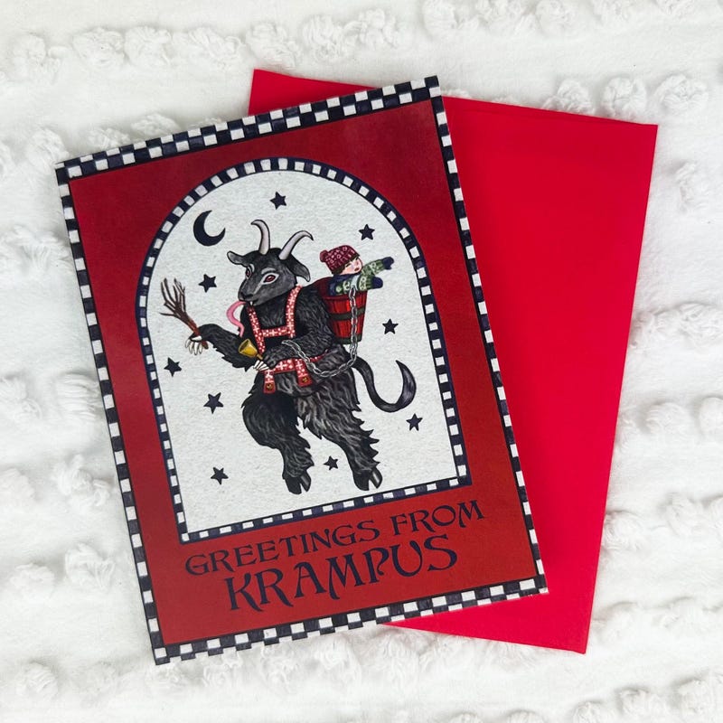 Krampus Cards - Etsy